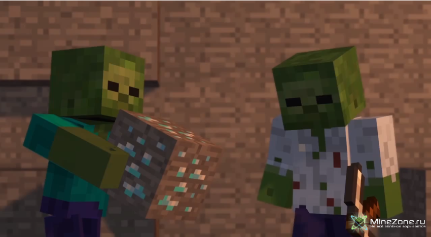 Mining Zombies - A Minecraft Animation » MineZone - Не всё зелёное ...